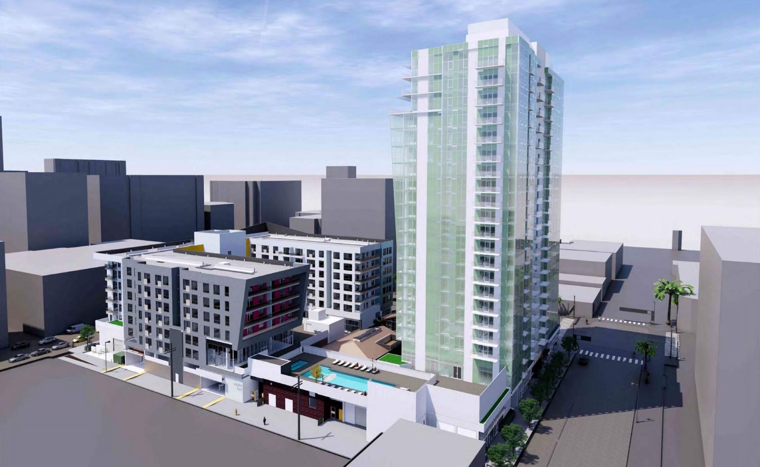 $215 Million High-Rise Development Taking Form In Downtown Long Beach
