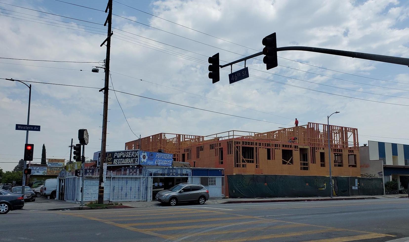 Wood Frame Rises At 4604 South Western Avenue In Vermont Square, Los ...