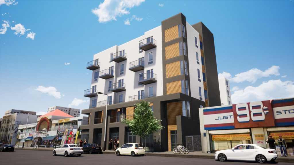 Work Nearly Complete at 740 South Alvarado Street, in Westlake - LA YIMBY