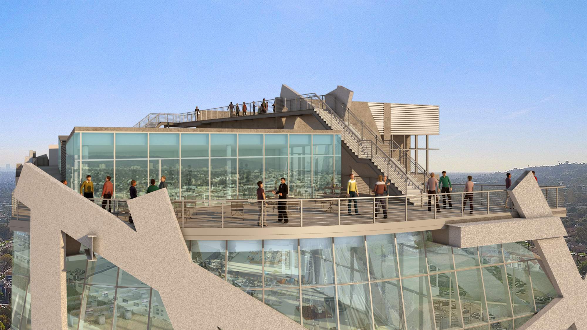 Twisting Metal Frame Completed For an Office Tower In Baldwin Hills ...