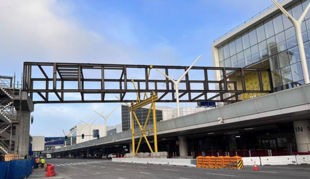 LAX Bridge Installed at Terminal One - LA YIMBY