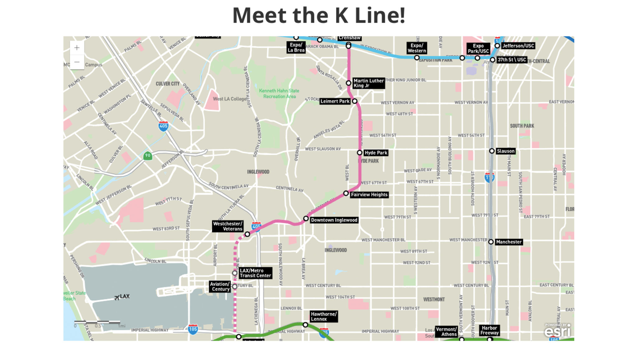 K Line Opens through West Adams, Inglewood, and Westchester - LA YIMBY