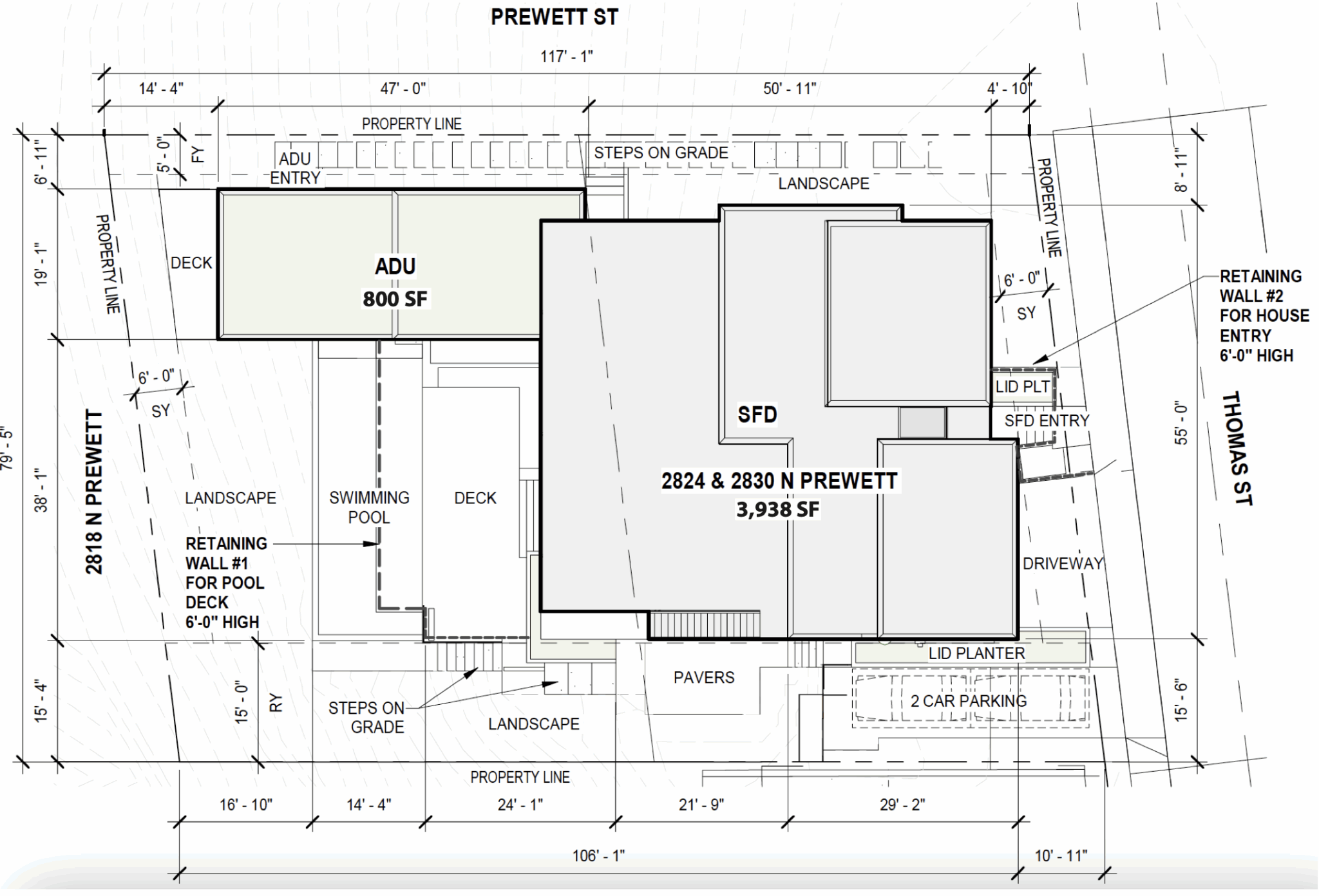 New Single-Family Residence Proposed at 2824-2830 North Prewett Street in Lincoln Heights