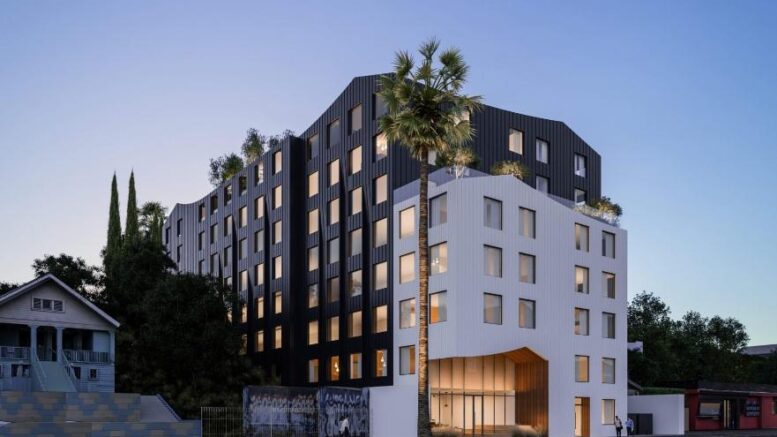 Mixed-Use Under Construction at 5420 Sunset Boulevard, Hollywood
