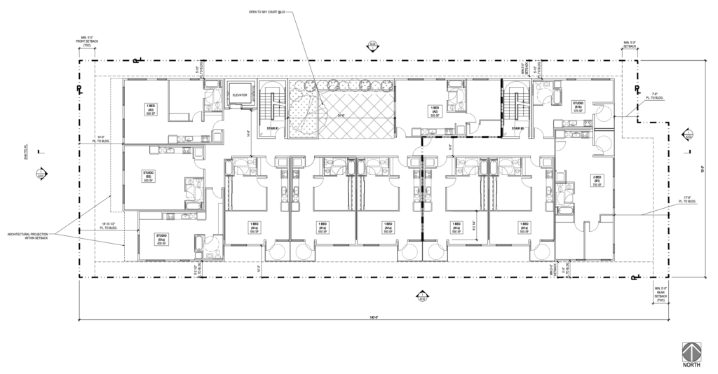 60-Unit Apartment Building Planned at 446 South Shatto Place in Koreatown