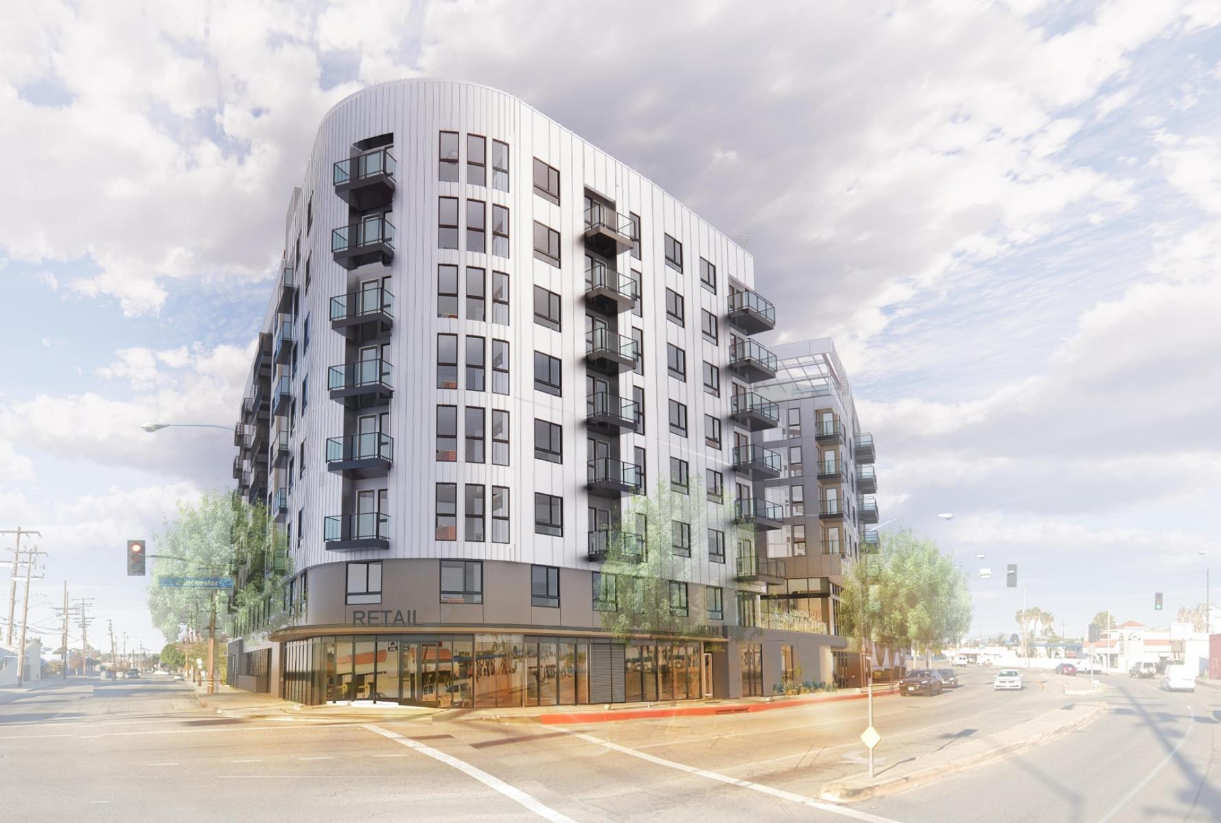 222-Unit Jefferson Inglewood Tops Out at 939 West Manchester Boulevard