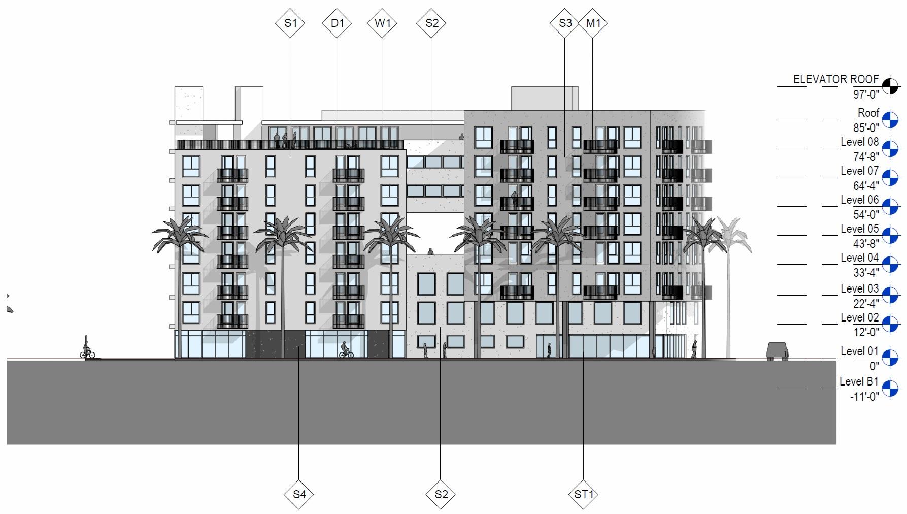 Updated Eight-Story Apartment Proposal Filed for 1633 26th Street in ...