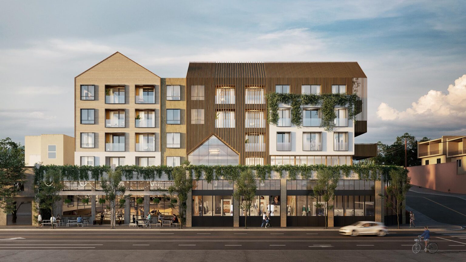 Courtyard-Oriented Mixed-Use Building Takes Shape at 700 North Virgil ...