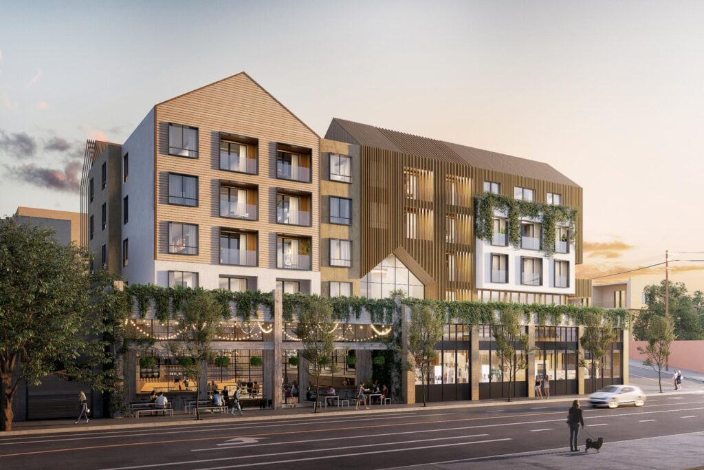 Courtyard-Oriented Mixed-Use Building Takes Shape at 700 North Virgil ...