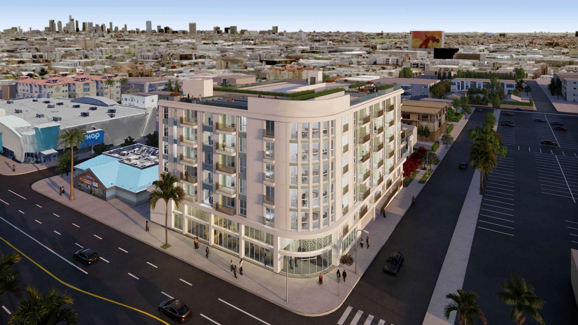 Mixed-Use Housing Planned for 7022 West Sunset Boulevard in Hollywood