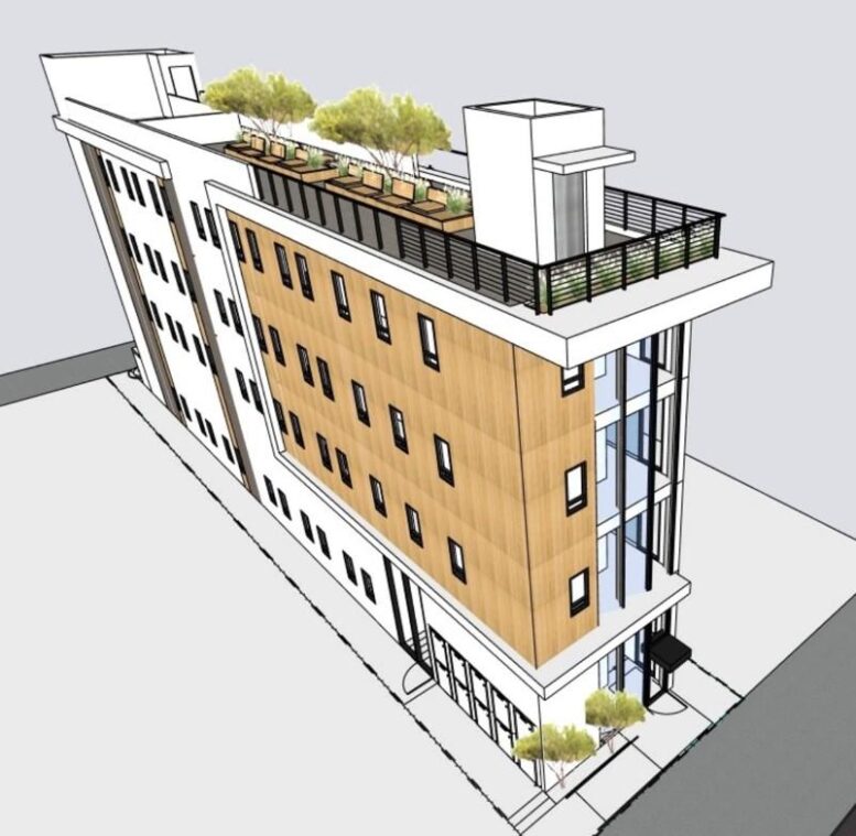Slim Infill Apartment Building Planned to Replace Commercial Space at ...