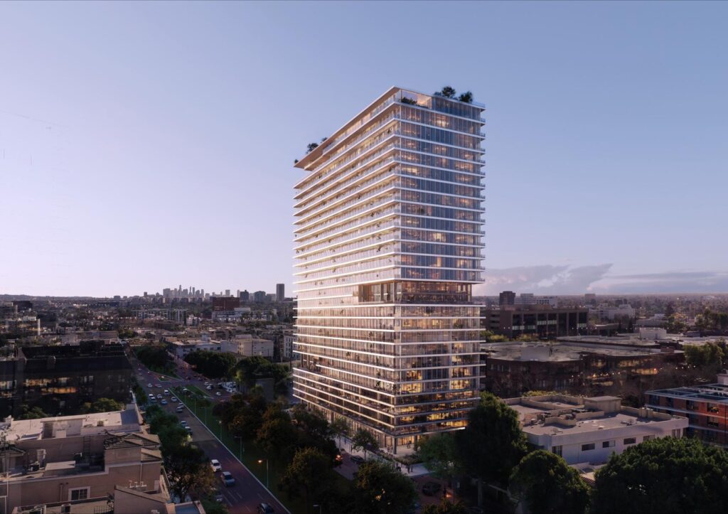 A 26-Story Residential Tower Is Proposed for Burton Way in Beverly Hills